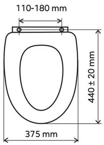 Novaservis WC sedátko, dýhované MDF, dub šedá WC/DUBVELVET