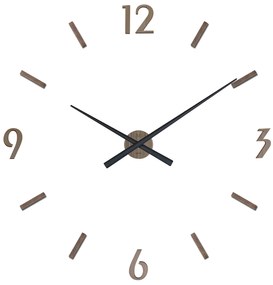 JVD Nástěnné designové nalepovací hodiny v imitaci dřeva JVD HT467.3