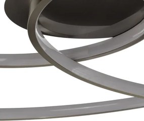 LED stropní svítidlo Lindby Joline průměr 60cm niklová barva 36W 3000K stmívatelné 9639127