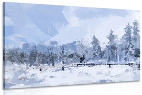 Obraz nadílka sněhu v lese Varianta: 120x80