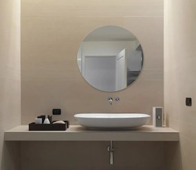 Amirro PURE RONDE kulaté zrcadlo na chodbu do předsíně nástěnné Ø 60 cm s leštěnou hranou do koupelny na zeď 710-204