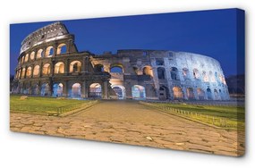 Obrazy na plátně Sunset Rome Colosseum 125x50 cm
