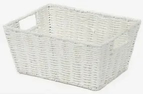 Compactor ETNA Ručně pletený úložný košík bílá / 31 x 24 x 14 cm
