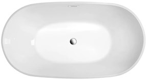 Aqualine, DOURO volně stojící vana 150x80 cm, bílá, E1850