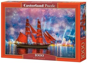 Castorland puzzle červená fregata 1000 dílků