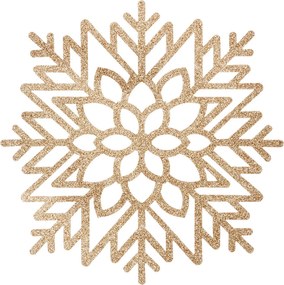 Podložka na stůl se třpytkami SNOWFLAKE, zlatá