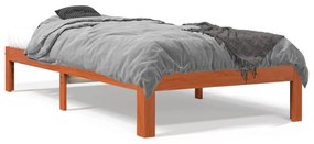 Rám postele voskově hnědý 90 x 200 cm masivní borovice