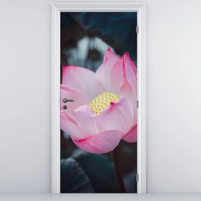 Fototapeta na dveře - Růžové květiny (95x205cm)