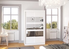 ADRK Furniture Skříň posuvná se zrcadlem KOLORADO 120