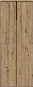 Vysoký bufet 70 x 33,5 x 180 cm Kompozitní dřevo Artisanový dub 3365565