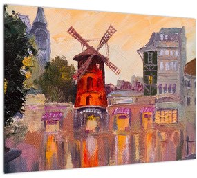 Obraz - Moulin rouge, Paříž, Francie (70x50 cm)