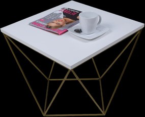 ADRK Furniture Konferenční stolek DIANA 50x50 CT-DIA-G-W