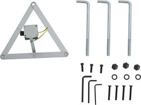 Klasická venkovní lucerna černá se zlatou 200 cm 3-světla IP44 - Daphne