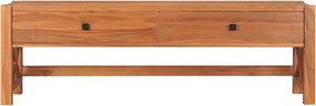 TV stolek 140 x 40 x 45 cm teakové dřevo 325267
