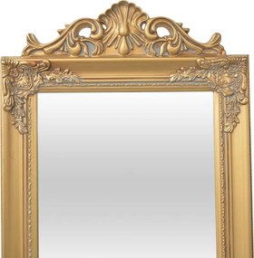 vidaXL Volně stojící zrcadlo barokní styl 160 x 40 cm [243692] Barva: Černá