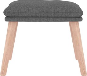 Podnožka světle šedá 45 x 29,5 x 35 cm textil 341424