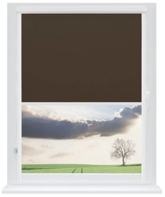 Dekodum Zatemňovací roleta v bílé kazetě, barva látky Wenge Šířka (cm): 99, Výška (cm): Standardní (do 150 cm), Strana mechanismu: Práva