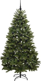 Umělý vánoční stromeček 210 cm 300 LED Teplá bílá PVC a ocel 3395695