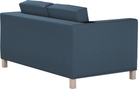 Potah na pohovku IKEA  Karlanda 2-místná, krátký barva modrá látka pletený vzor