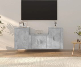 vidaXL 3dílný set TV skříněk kompozitní dřevo [3188384] Barva: šedá sonoma
