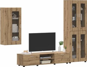 Sestava TV skříněk FLORIN 3 ks Artisanový dub Kompozitní dřevo 3397953