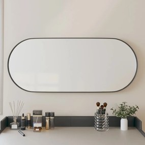 vidaXL Nástěnné zrcadlo 25x60 cm oválné [344944] Barva: Černá