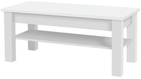 CEZAR b | konferenční stolek 19 | 110x61 cm | bílá