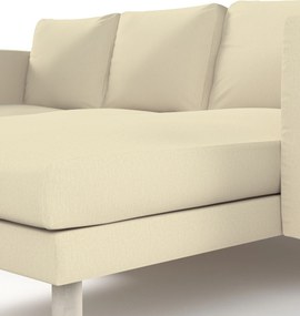 Potah na pohovku IKEA Norsborg 3-místná se šezlongem barva krémová látka lesklé, pletený vzor