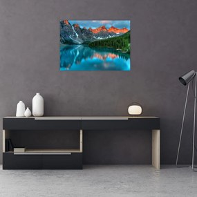 Obraz tyrkysového jezera (70x50 cm)
