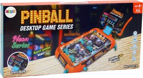 LEAN Toys Postřehová hra Pinball – LED světla, zvuky, tabulka skóre
