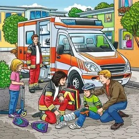 Ravensburger Záchranné složky v akci - 3x49 dílků / od 5 let