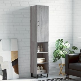 Skříň highboard šedá sonoma 34,5 x 34 x 180 cm kompozitní dřevo 3199007
