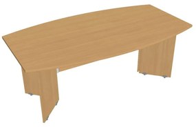 Stůl jednací sud 200 cm - Hobis Gate GJ 200 Dekor stolové desky: buk, Dekor lamino podnože: buk