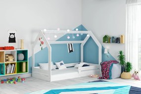 BMS Group Dětská postel domeček 160x80 bílá Bílá