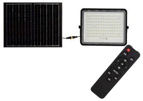 LED Venkovní solární reflektor LED/20W/3,2V 4000K černá + DO
