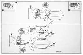 Eglo 94139 - LED venkovní osvětlení NOCELLA 2xLED/2,5W/230V IP44