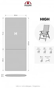 Doppler LIVING 6911 vysoký – polstr na křesla a židle
