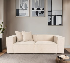 Hanah Home Dvoumístná pohovka LORA broskvová 220 cm
