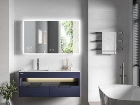 Chytré infrazrcadlo SMART MIRROR 200W | Výhřevnost 3.6 m2 | 60x60 cm | WiFi termostat | Dálkové ovládání | LED světlo