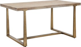 Jídelní stůl Ankara 150 cm hnědý/zlatý