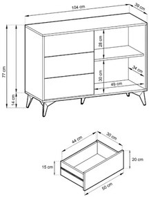 Piaski Komoda KSZ104 Diamond