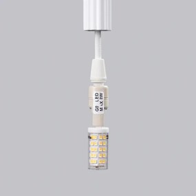 Sollux SL.1337 - Lustr na lanku ARCHE 1xG9/8W/230V bílá