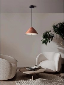Kovové LED závěsné svítidlo v přírodní barvě s kovovým stínidlem ø 40 cm Oros – Nova Luce