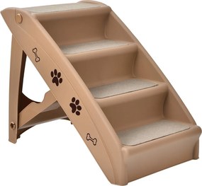 Costway Pet Schody se 4 schody Přenosný šplhací žebřík Bezpečná rampa pro psy