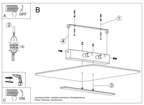 Sollux SL.1007 - Stropní svítidlo AZALIA 2xG9/40W/230V