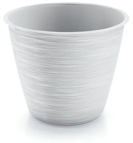 PROSPERPLAST Květináč - FURU, varianta II Průměr: 23,5 cm, Barva: bílá