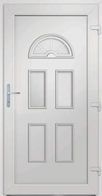 vidaXL Vchodové dveře bílé 88 x 200 cm PVC [3187917]