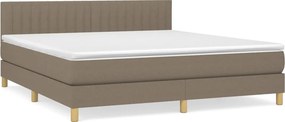 Box spring postel s matrací taupe 160x200 cm textil 3140789
