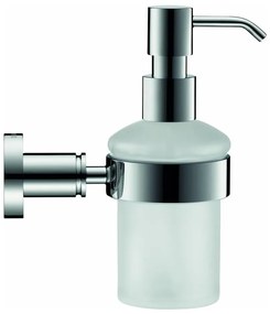 Duravit 99161000 -Nástěnný dávkovač mýdla D-CODE 390 ml mléčné sklo/lesklý chrom 0099161000