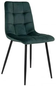 Jídelní židle MIDDELFART samet, zelená House Nordic 1001195